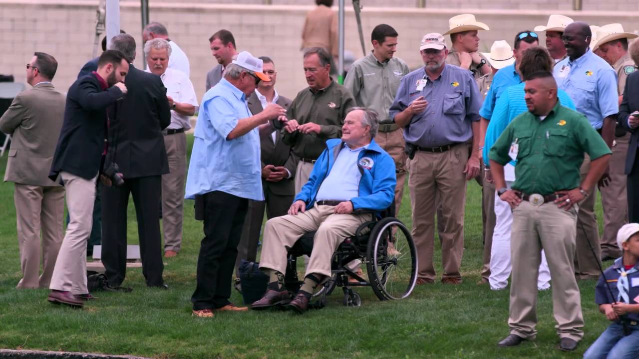 Fishing event with President Bush - YouTube