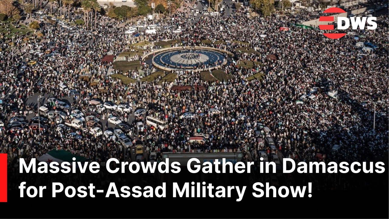 HISTORIC SCENE: Hundreds of Thousands Gather in Damascus for Military ...