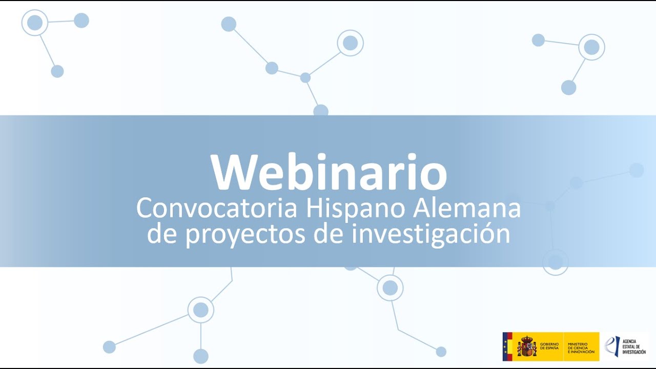 Webinario de la Convocatoria Hispano Alemana de proyectos de ...