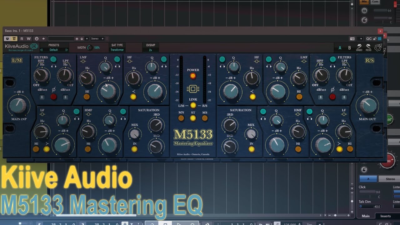 Kiive Audio M5133 Mastering eq Overview and review - YouTube