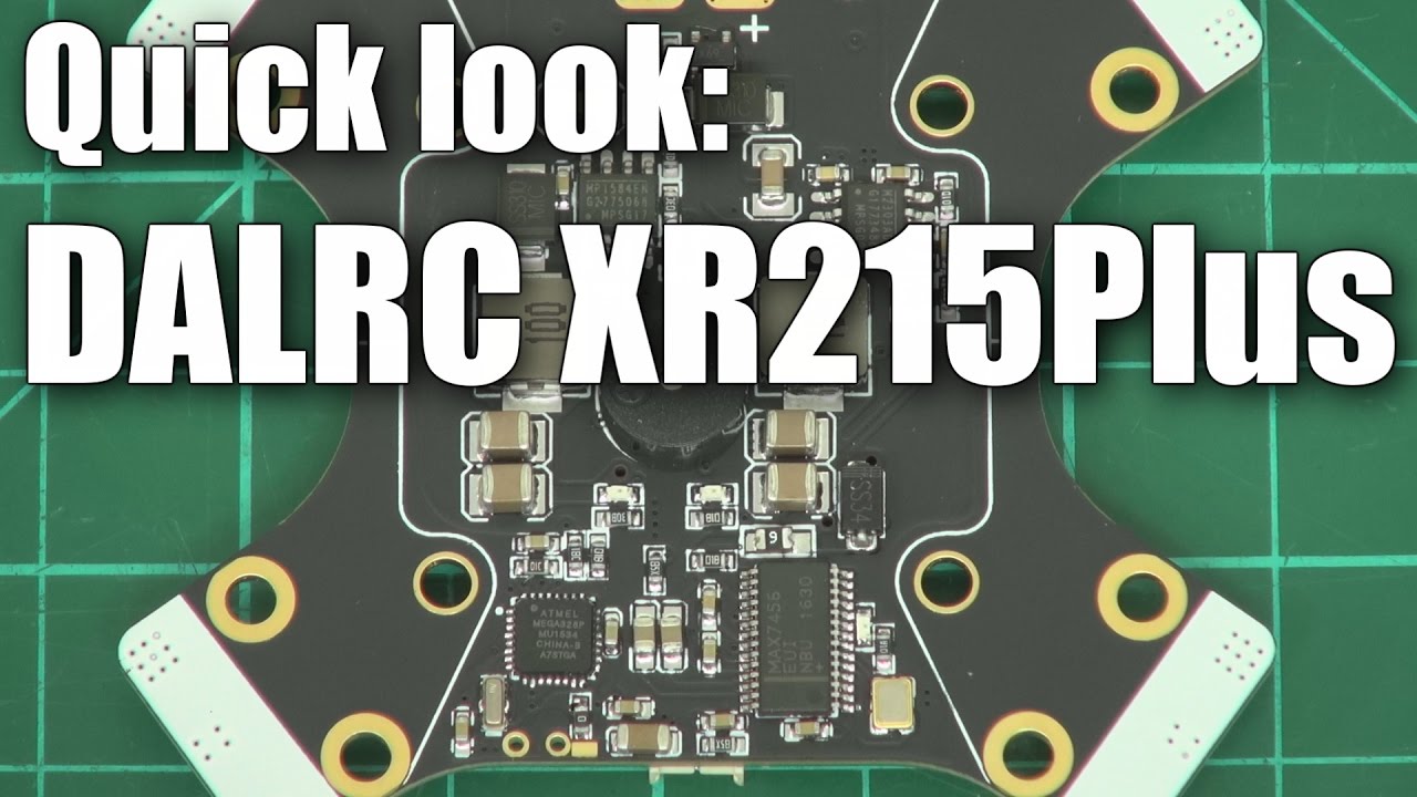Quick look: DALRC XR215 plus racing drone frame and PDB - YouTube