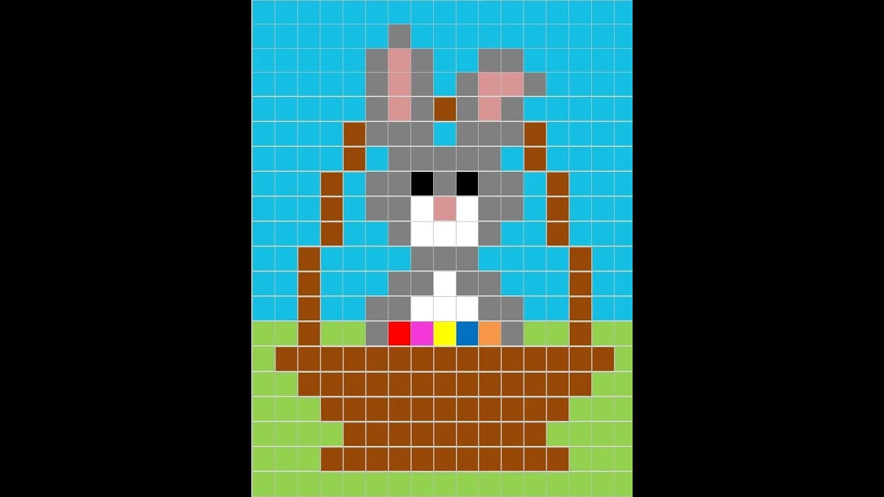 how to make a pixel easter bunny in minecraft - YouTube