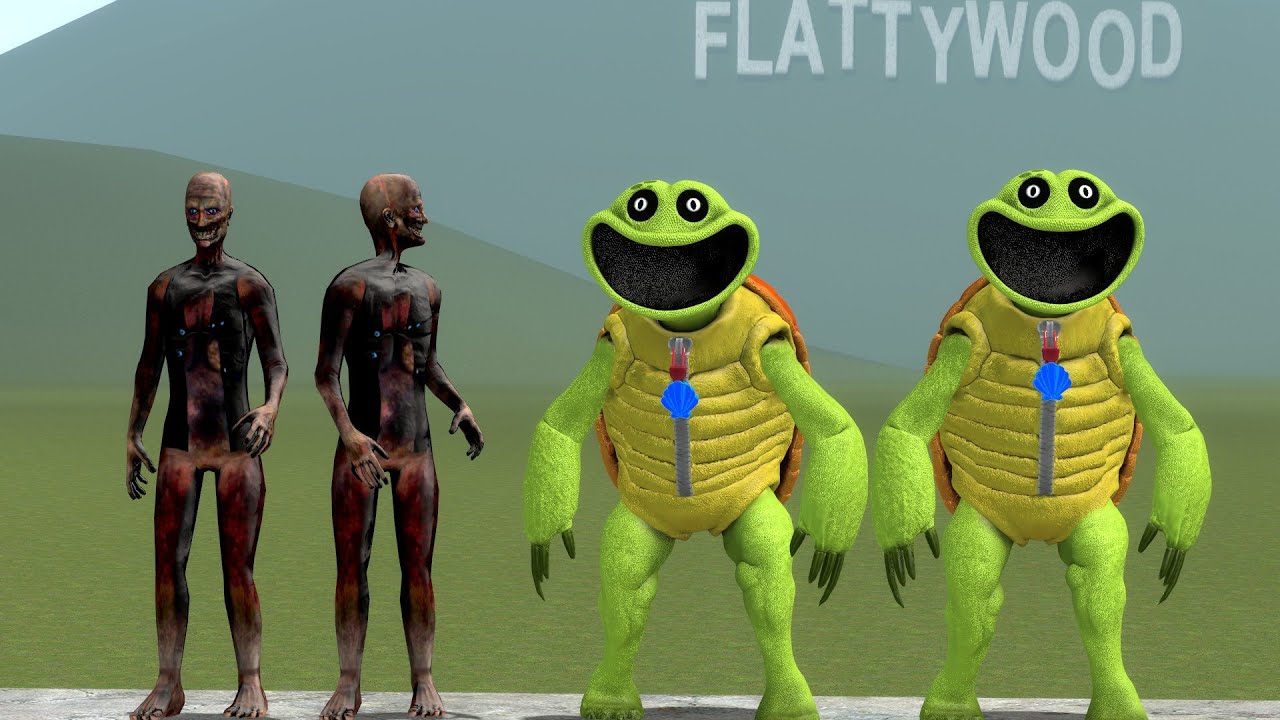 SCP-106 VS BIG TURTLE!! Garrys Mod Sandbox - YouTube