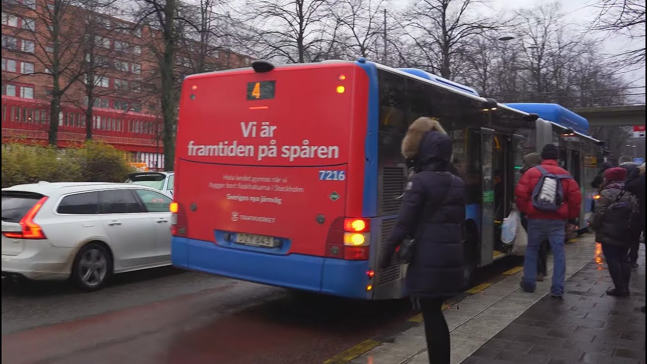 Sweden, bus 4 ride from Karlaplan to Östra station - YouTube