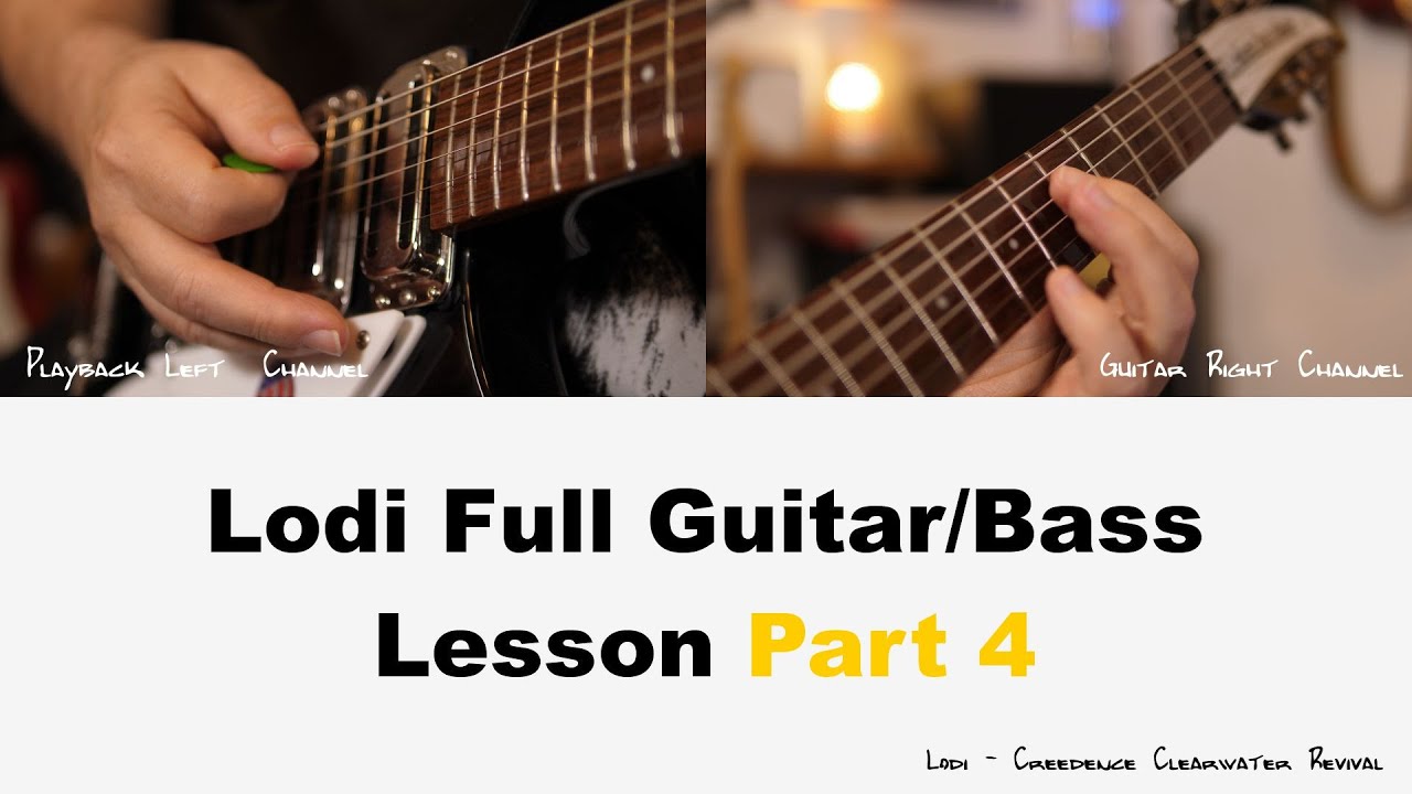 Complete Guitar/Bass Lesson: Lodi by CCR Part 4 (Bass Guitar) - YouTube