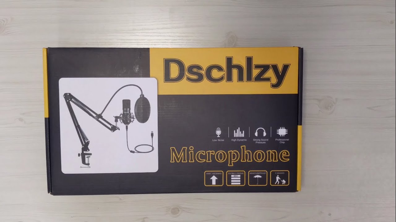 Unboxing/Review of the Dschlzy usb microphone kit - YouTube
