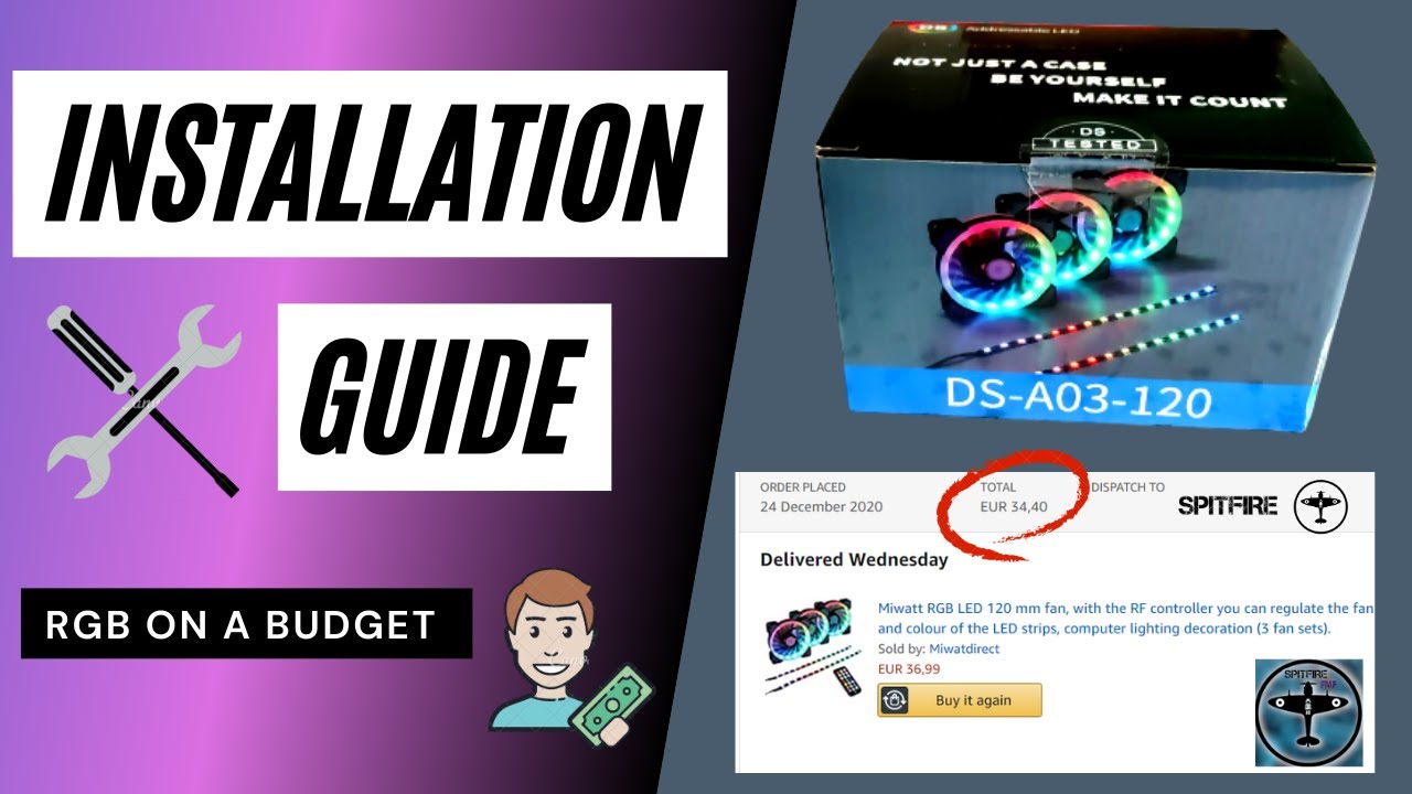 Budget RGB kit installation guide - YouTube