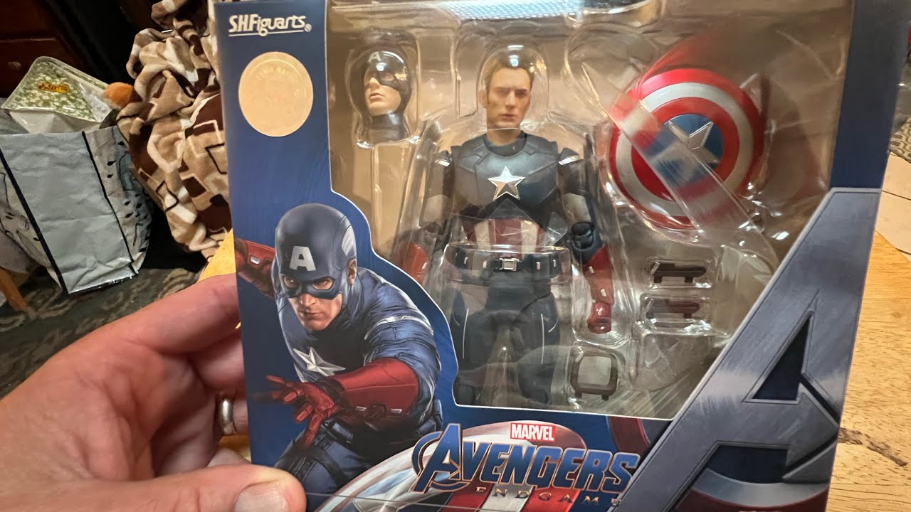 Bandai Tamashi Nations SH Figurarts (SHF MCU) Marvel Avengers(Endgame)Captain America (Cap Vs ...