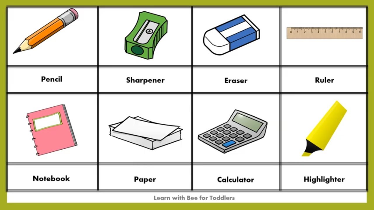 CLASSROOM VOCABULARY FOR KIDS | ENGLISH VOCABULARY : ABOUT CLASSROOM ...