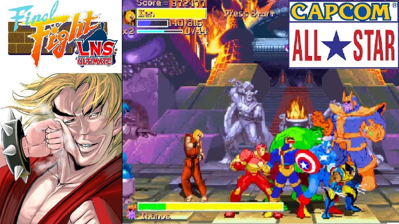 FINAL FIGHT LNS ULTIMATE V0.4#71-CAPCOM ALL STARS- KEN MASTERS-STREET ...