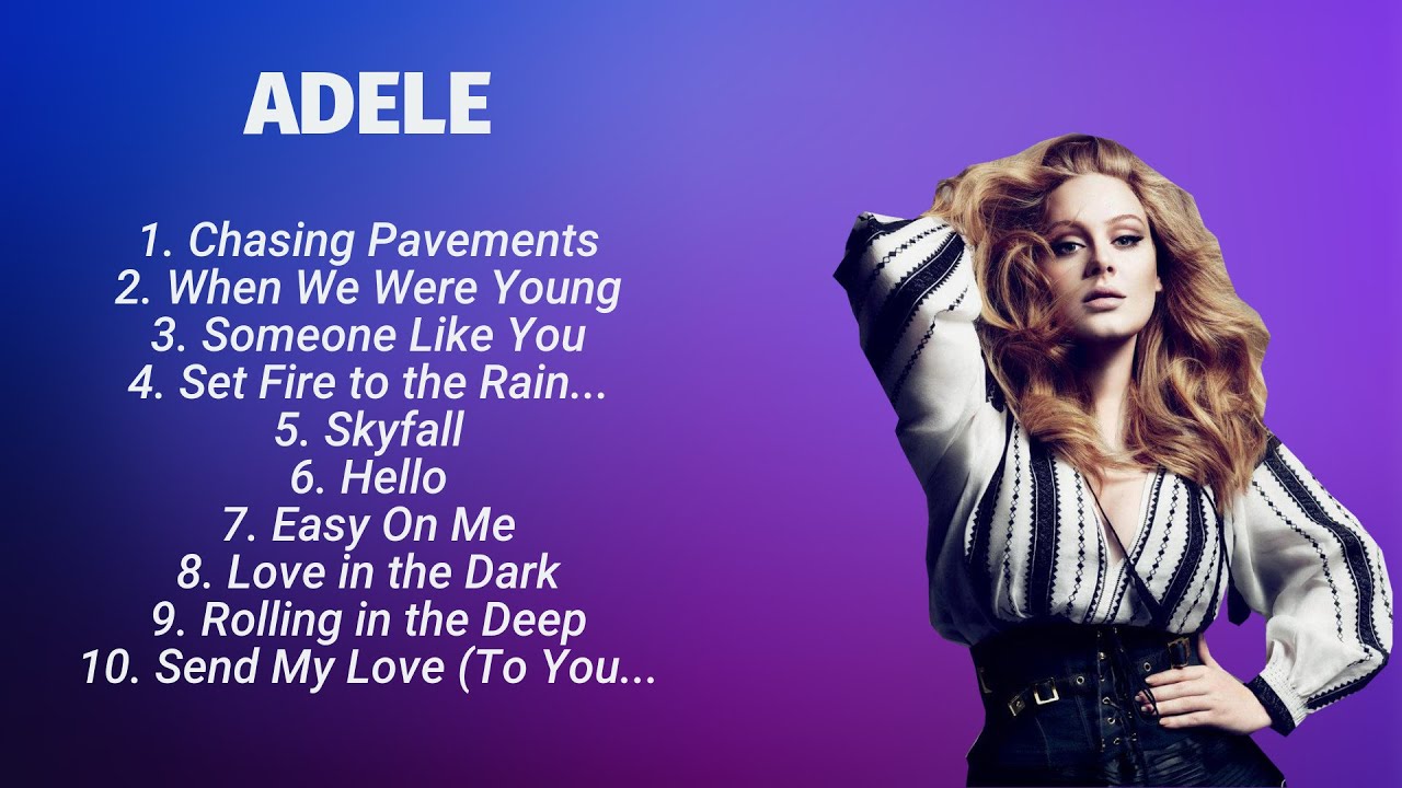 Adele ~ ♫ Greatest Hits Full Album ~ Music Mix Playlist 2024 ♫ - YouTube