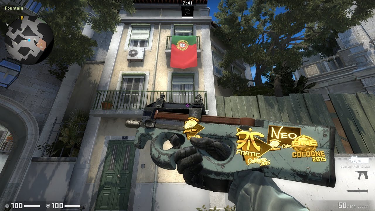 CSGO Souvenir P90 Storm Field Tested - YouTube