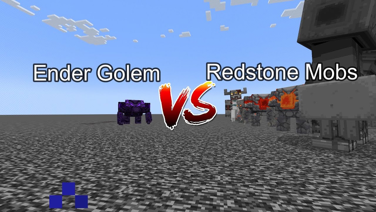 Ender Golem vs Redstone Mobs Minecraft Mob Battle - YouTube