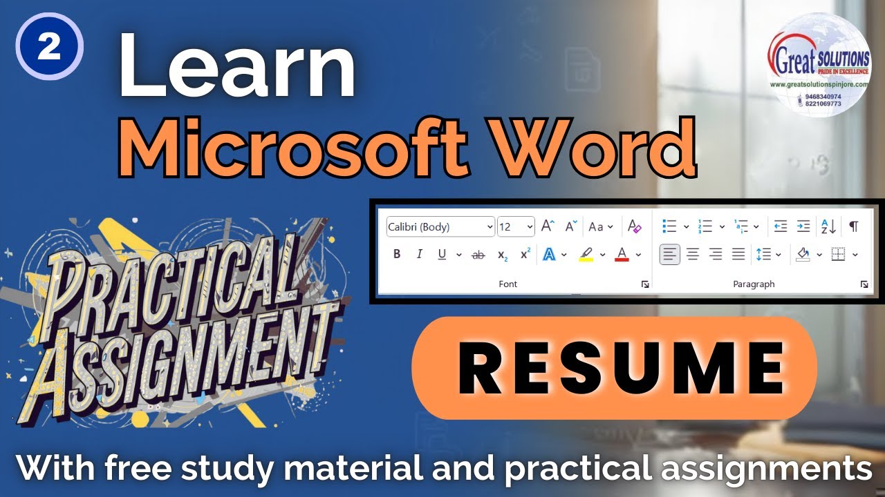 Part 2 - How to create a PERFECT Resume in MS-Word | MS Word Tutorial ...