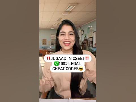 😎Jugaad Tricks for CSEET 100% LEGAL Cheat Codes #shorts #cseet #icsi - YouTube