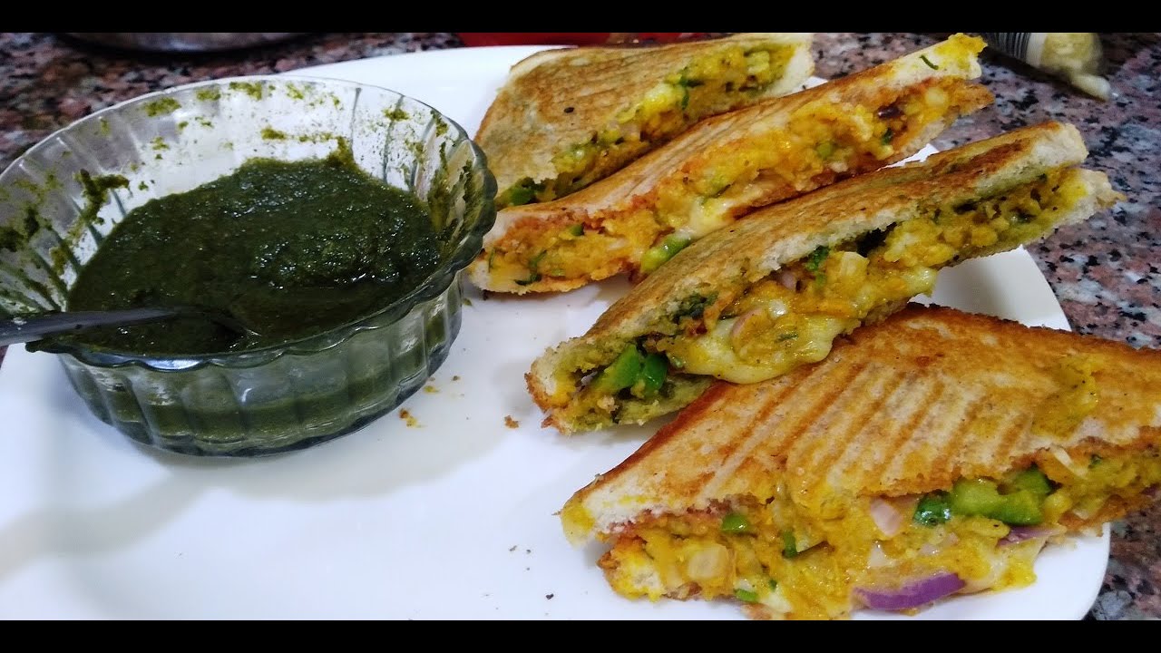 Cheesy Aloo Sandwich Recipe | Mozzarella Cheese Potato Sandwich - YouTube