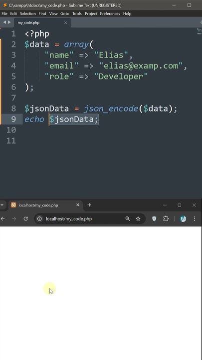 Php Shortcut Easily Work With Json Using Jsonencode Coding Phpdeveloper Php Programming