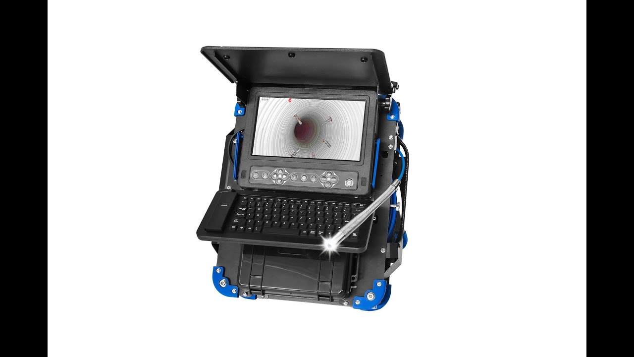 Integrated HD Pipe Inspection Camera 23mm Self-leveling and 512Hz Sonde ...