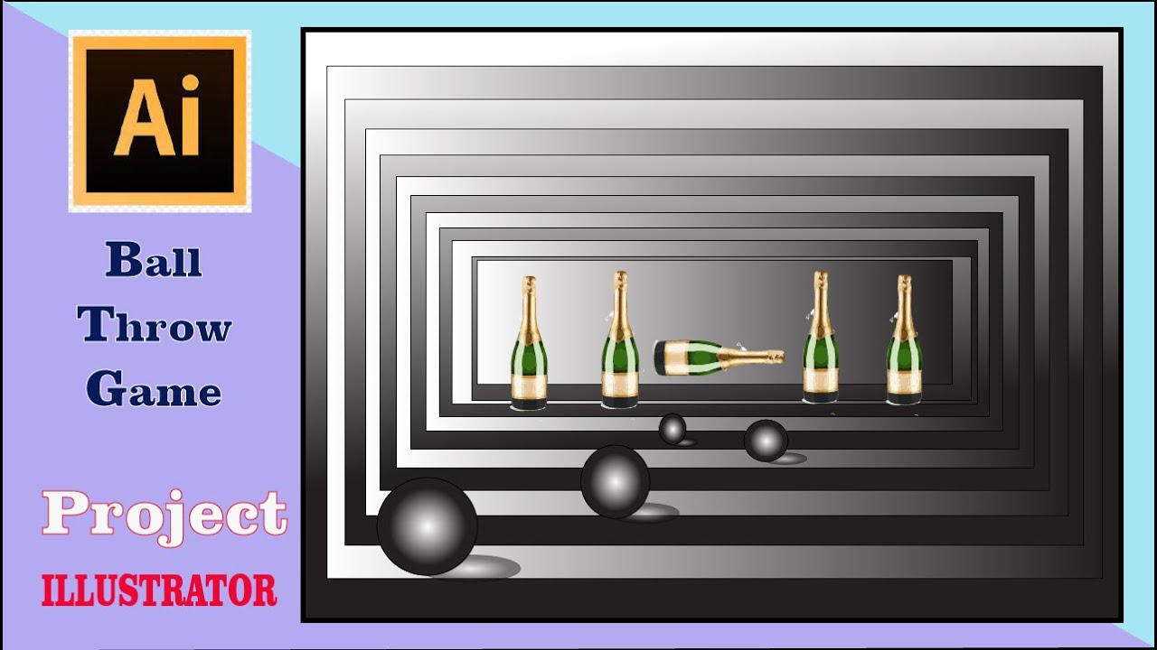 Illustrator Ball Throw Game Project| use of scale tool in illustrator ...