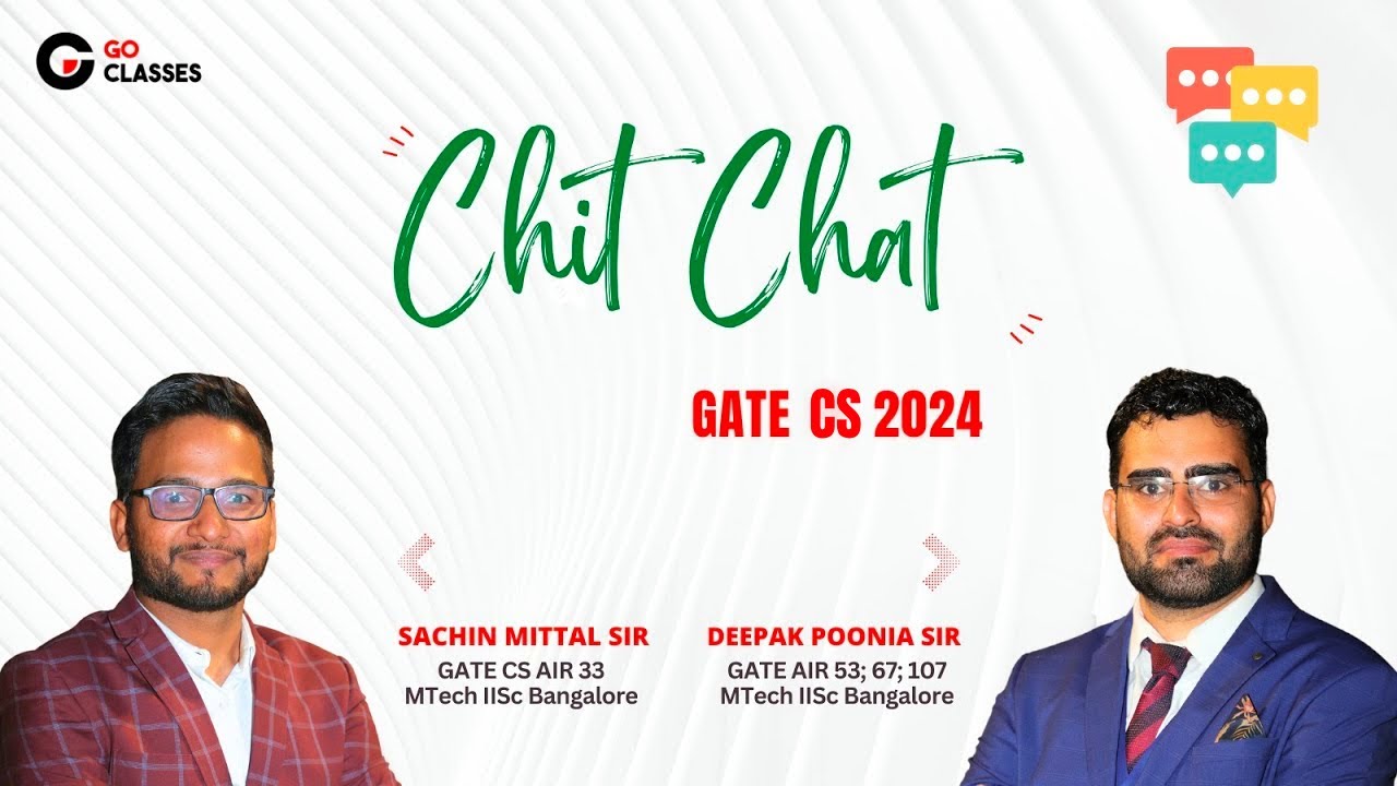 Chit Chat before #GateCSE Exam | Last Minute Important Tips & Advice ...