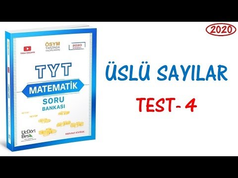 (2020) 345 TYT MATEMATİK ÜSLÜ SAYILAR TEST-4 ÇÖZÜMLERİ