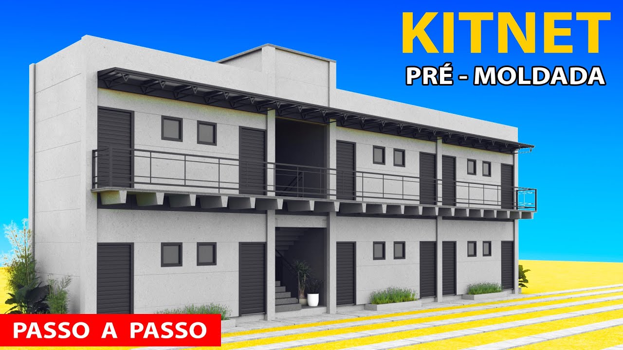 12 KITNETS PARA ALUGAR ( Kitnet pequena PRÉ MOLDADA ) - YouTube
