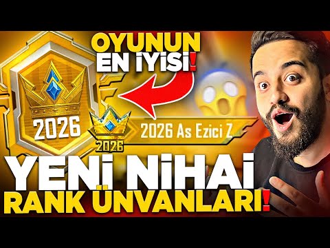 OHA! YENİ NİHAİ AS ÜNVANI ve NİHAİ RANKLAR! (EFSANE GÖRÜNÜYOR) PUBG Mobile