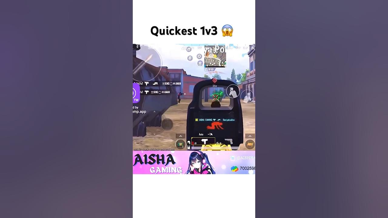Quickest 1v3 😱| Aisha se panga nhi bete 🥴 #pubgmobile #shortsfeed #bgmi #youtubeshorts - YouTube