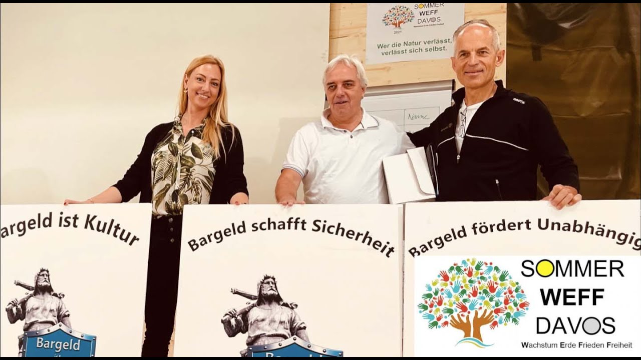 Bargeld ist Freiheit - Richard Koller, Präsident von FBS - Sommer WEFF Davos -22.08.21 - YouTube