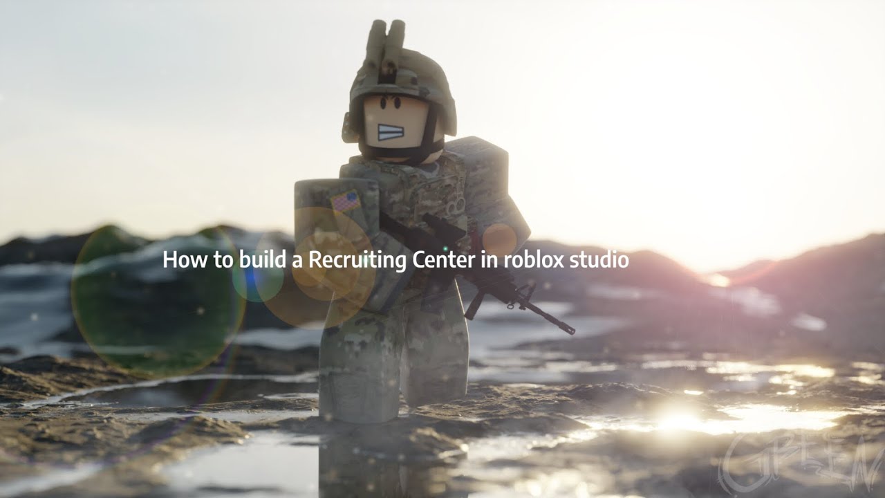 How to build A recruiting center in roblox studio - YouTube