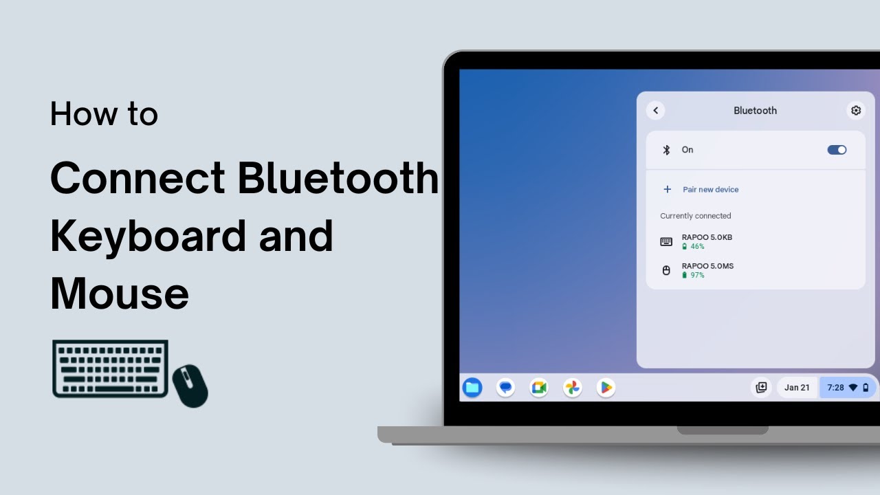 How to Connect a Bluetooth Keyboard and Mouse to a Chromebook - YouTube