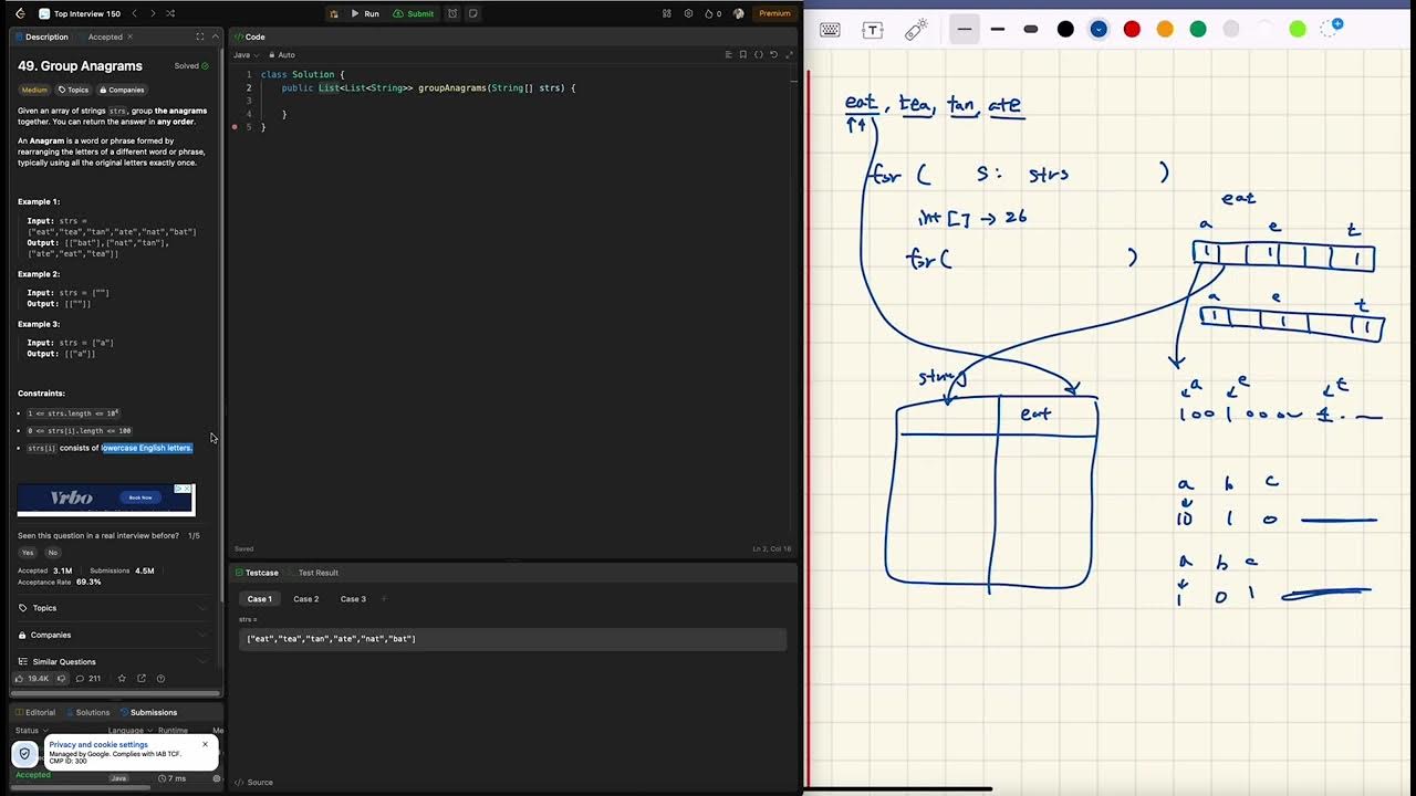 Leetcode 49. Group Anagrams(Java) - YouTube