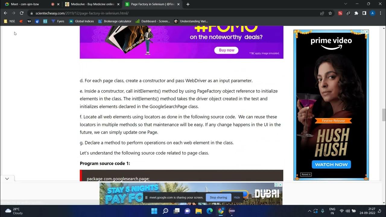 Session - 4 (POM design pattern vs PageFactory class) - YouTube