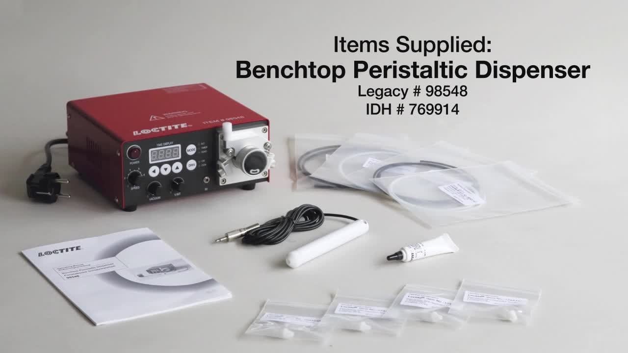 LOCTITE Adhesives Training Movie: Benchtop Peristaltic Dispenser 98548 ...