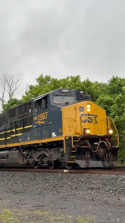 CSX M371 with the Seaboard Coast Line Unit Leading - YouTube