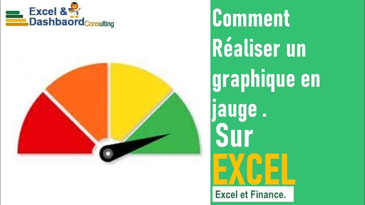 Comment réaliser un graphique jauge sur Excel ? - YouTube