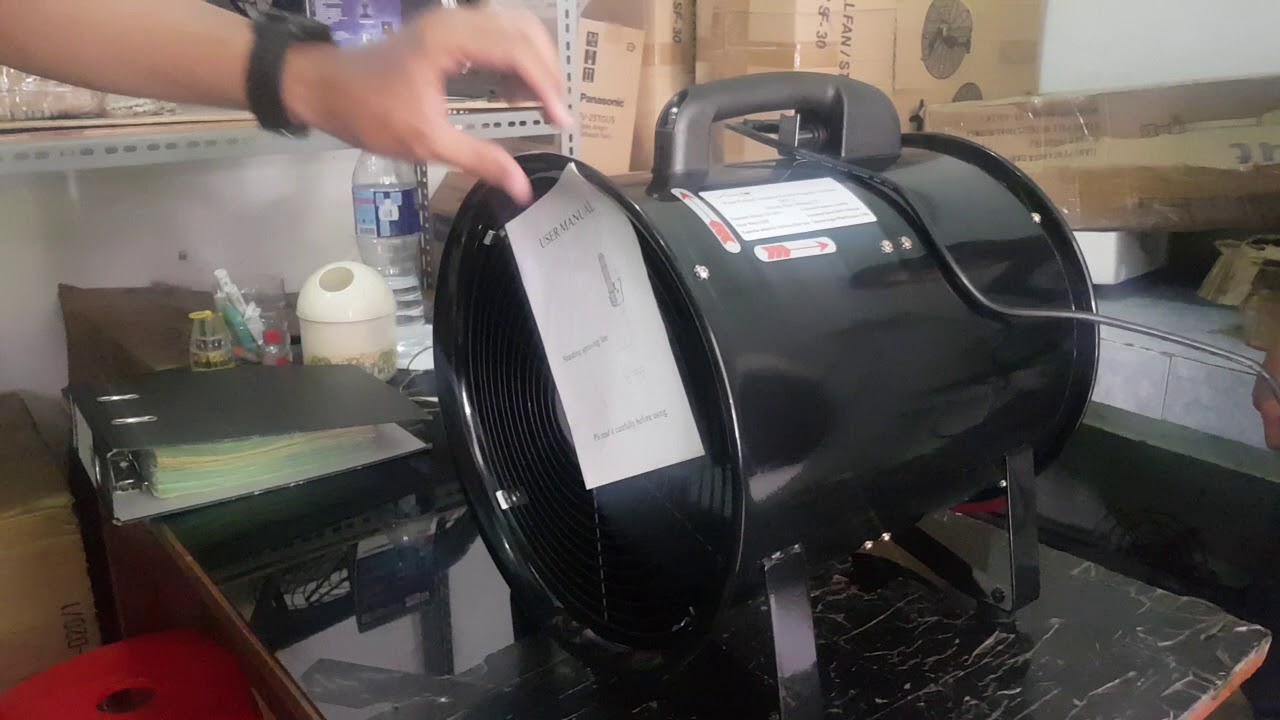 Portable Ventilator SPECTEK 12 inch - YouTube