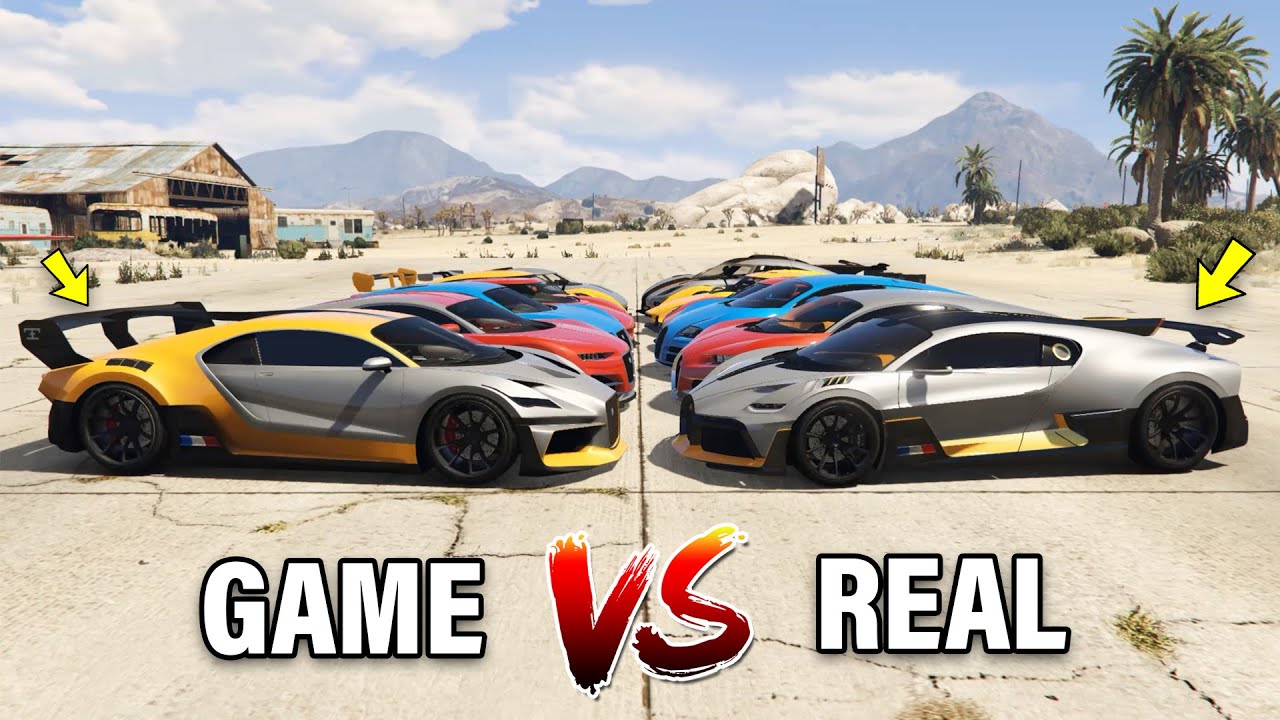 GTA 5 ONLINE - GAME VS REAL (WHICH IS FASTEST?) - YouTube