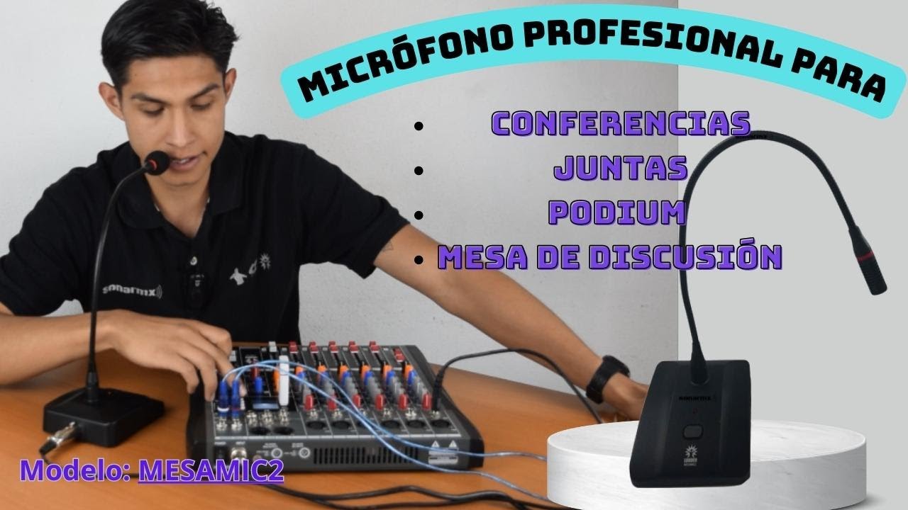 Micrófono Profesional Para Conferencia Podium Debate con Base/ MESAMIC2 ...