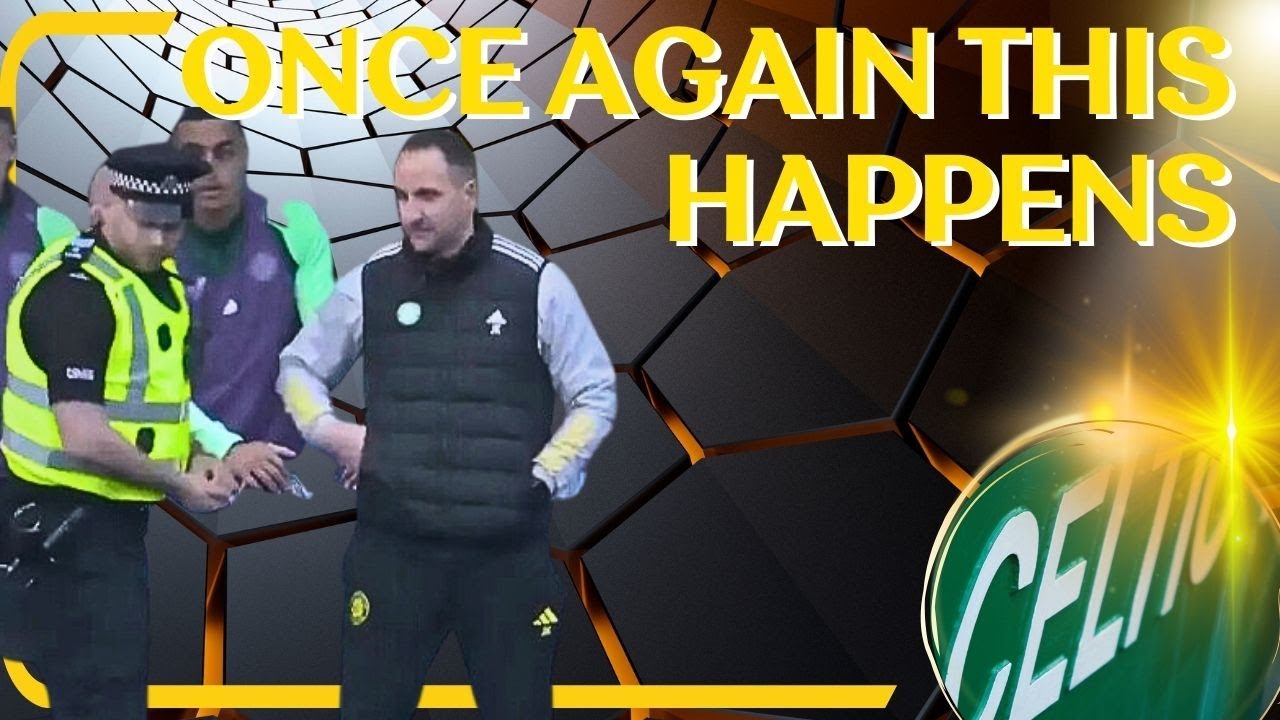 Celtic Assistant manager struck by coins - YouTube