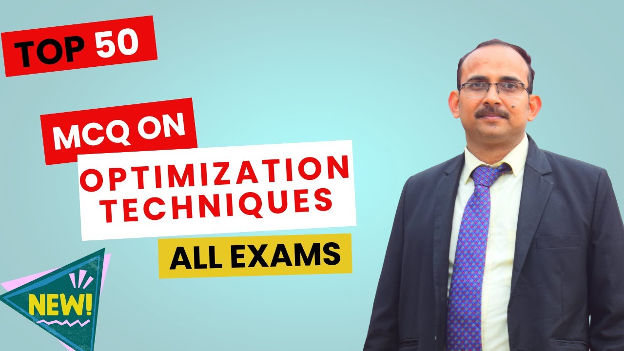 Optimization Techniques MCQ | Comprehensive MCQs and Explanations - YouTube
