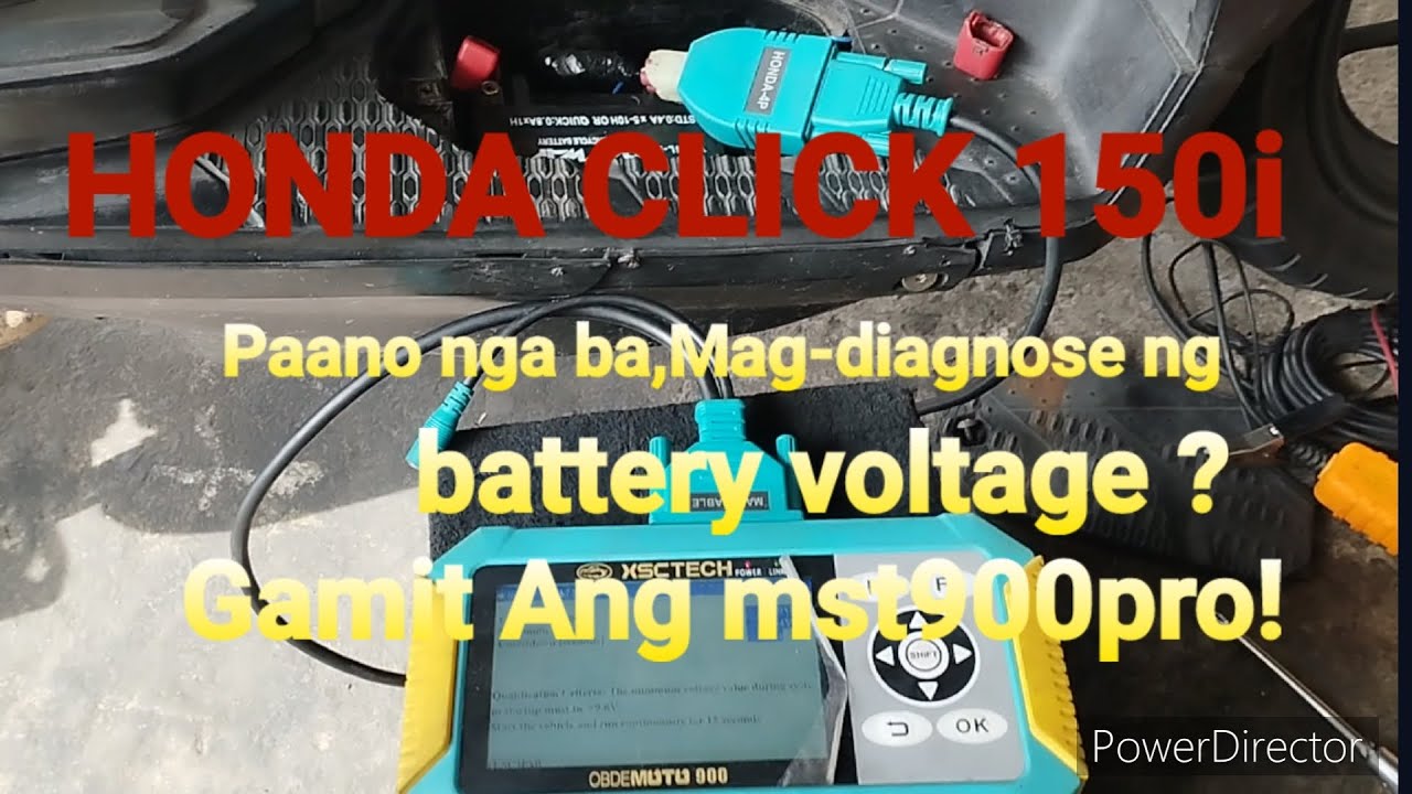 HONDA CLICK 150i/Paano nga ba,Mag-diagnose ng BATTERY VOLTAGE?Gamit Ang ...