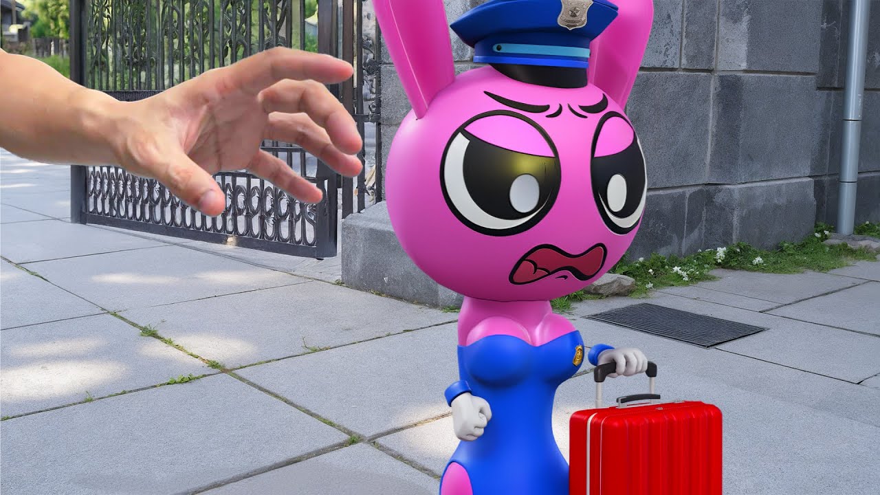 Pinki Police runs away from home 🏠👋 (Sprunki Real Life Animation) - YouTube