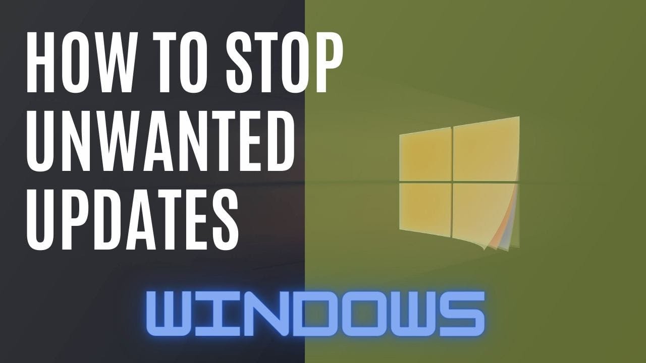 HOW TO CLOSE WINDOW UPDATE 7/8/10/11 - YouTube