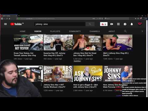 Can Sungur - Johnny Sins' in Kanalını inceliyor