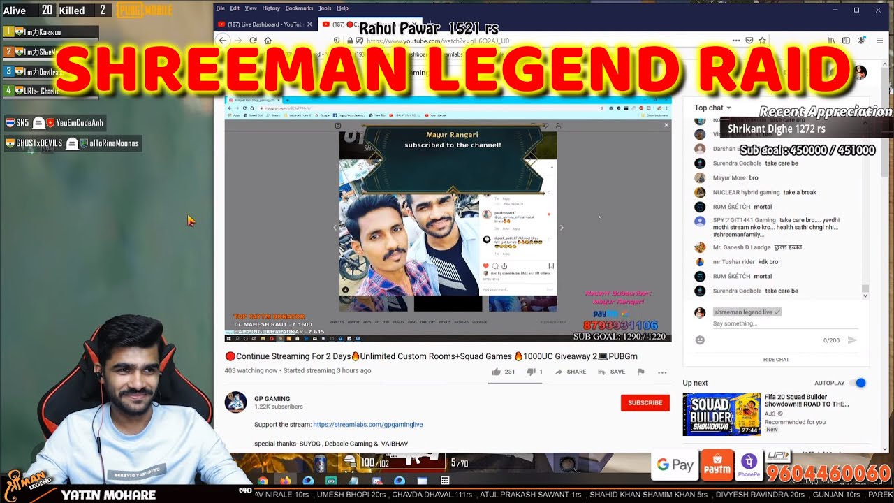 Shreeman Legend Raid on GP Gaming I Thank You dada & Shreeman Army I ...