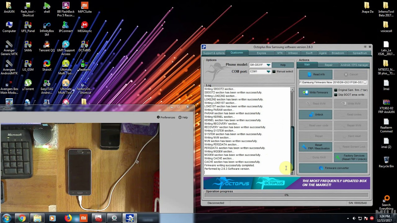 Samsung SM G531F FRP Reset Done !! Octopus Box - YouTube