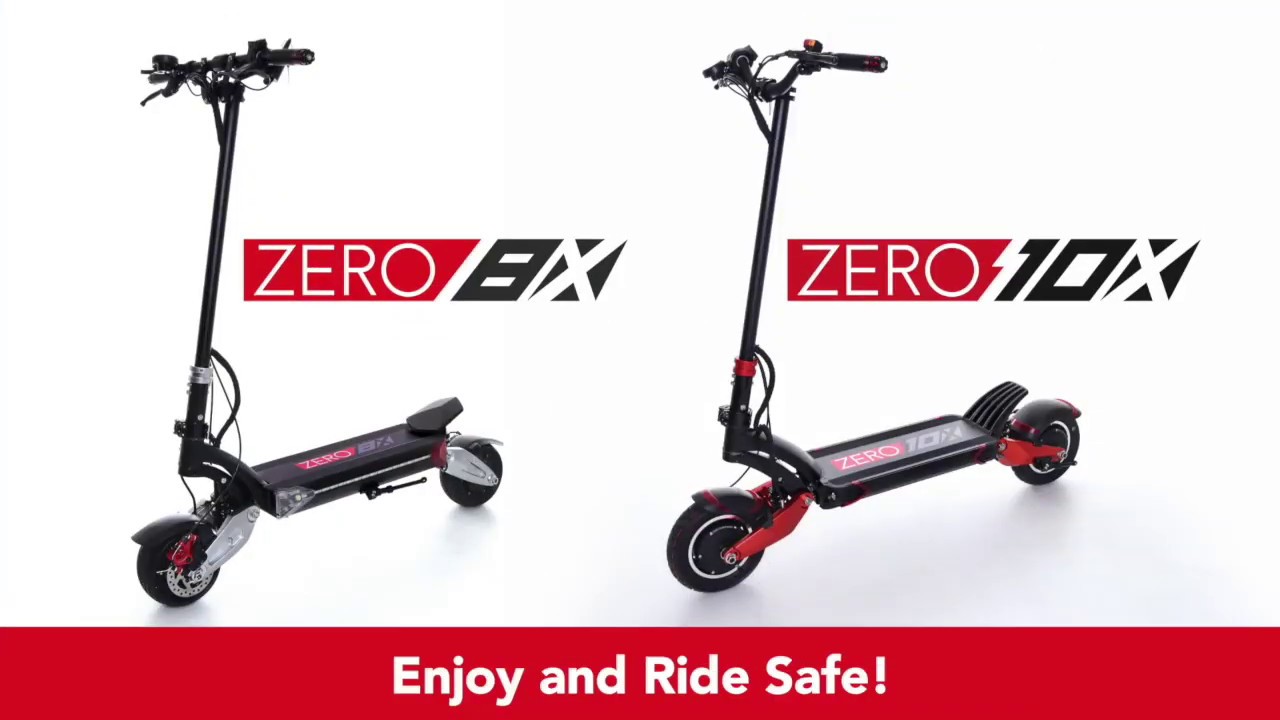 ZERO 8X vs. ZERO 10X Electric Scooter by ZERO Macedonia - YouTube