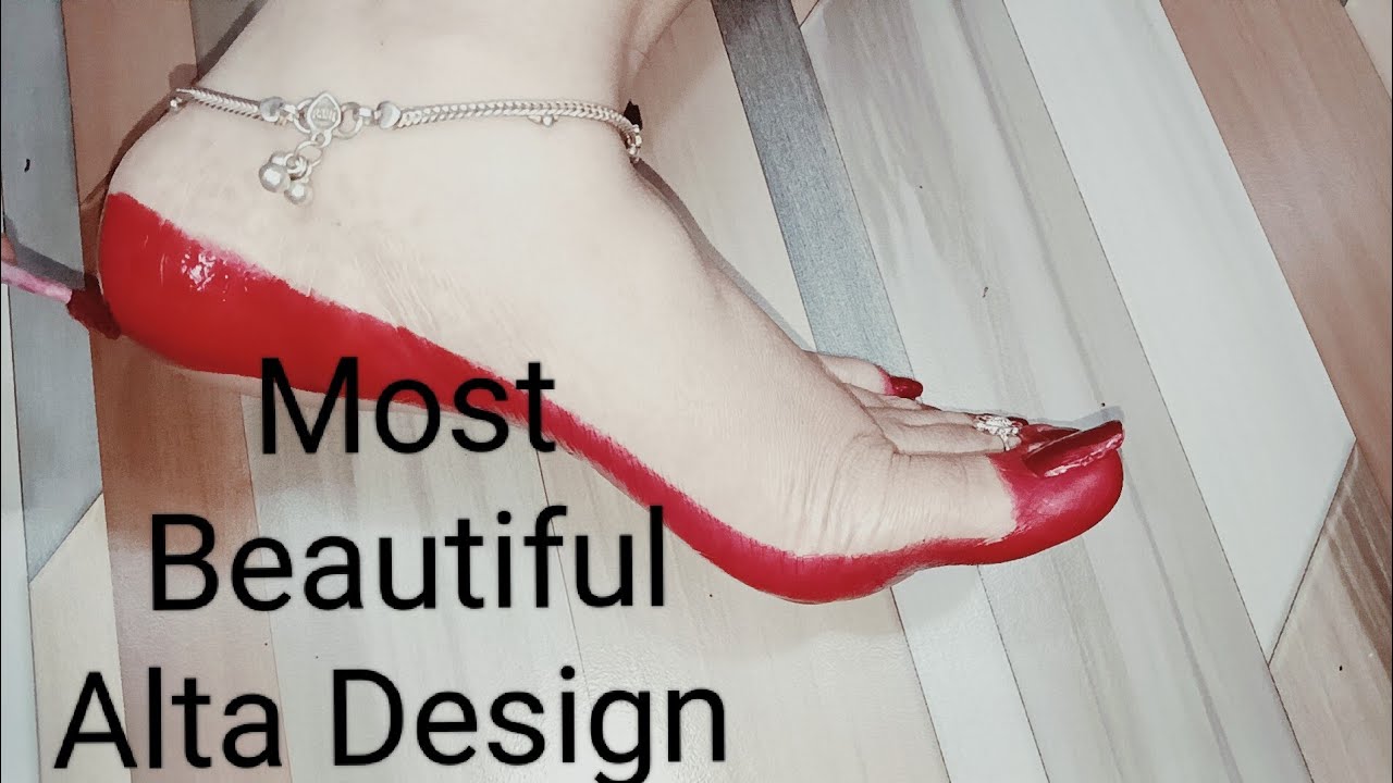 Most Beautiful Mahawar Design ll Alta Design Kaise Lagae ll Ragini ...