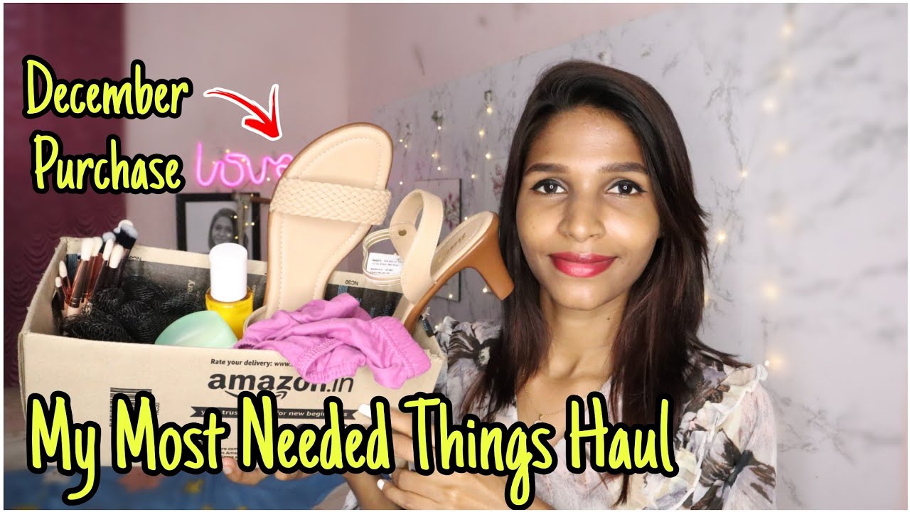 My December Purchase 🛍️ My Most Needed Things Haul in Tamil | Amazon ...
